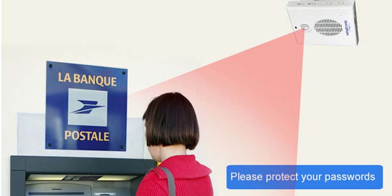 Motion Activated Voice Player On ATM - Waytronic Motion Sensor Alarm ...