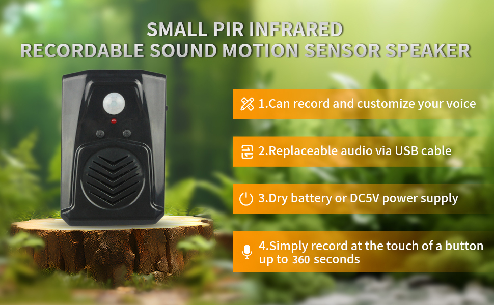 Motion Sensor Recordable Player - Waytronic Motion Sensor Alarm ...